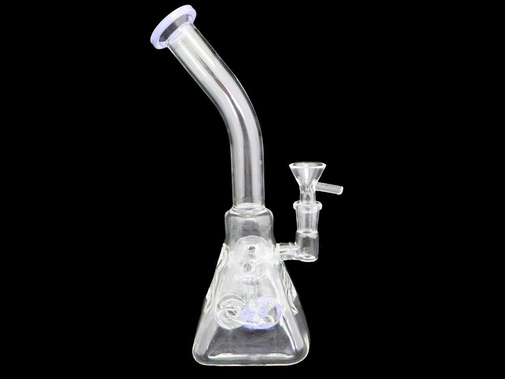 10"/346 Gr PYRAMID BASE WATER PIPE MIX COLOR